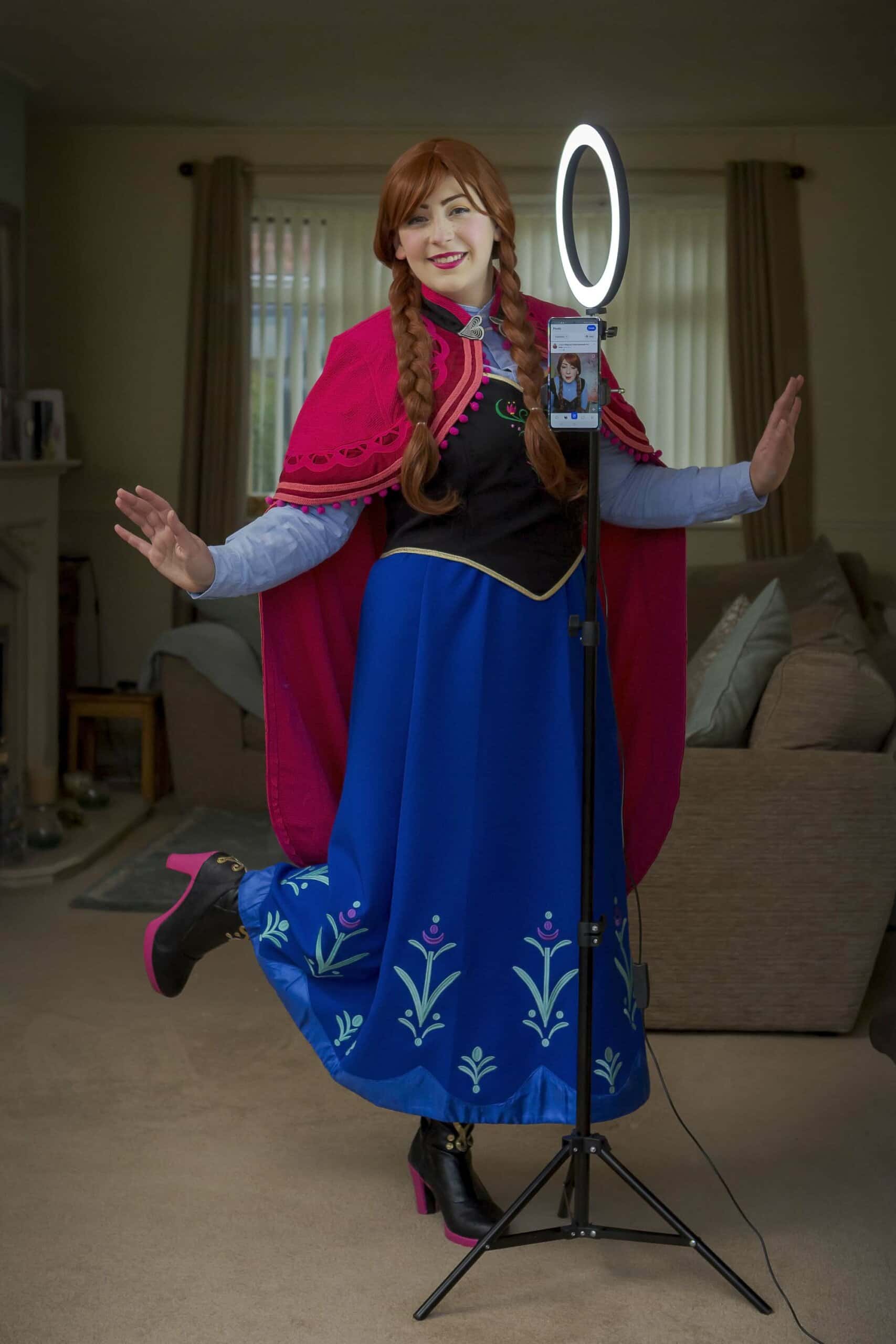 Student teacher turns “princess” to put some sparkle into homeschooling ...